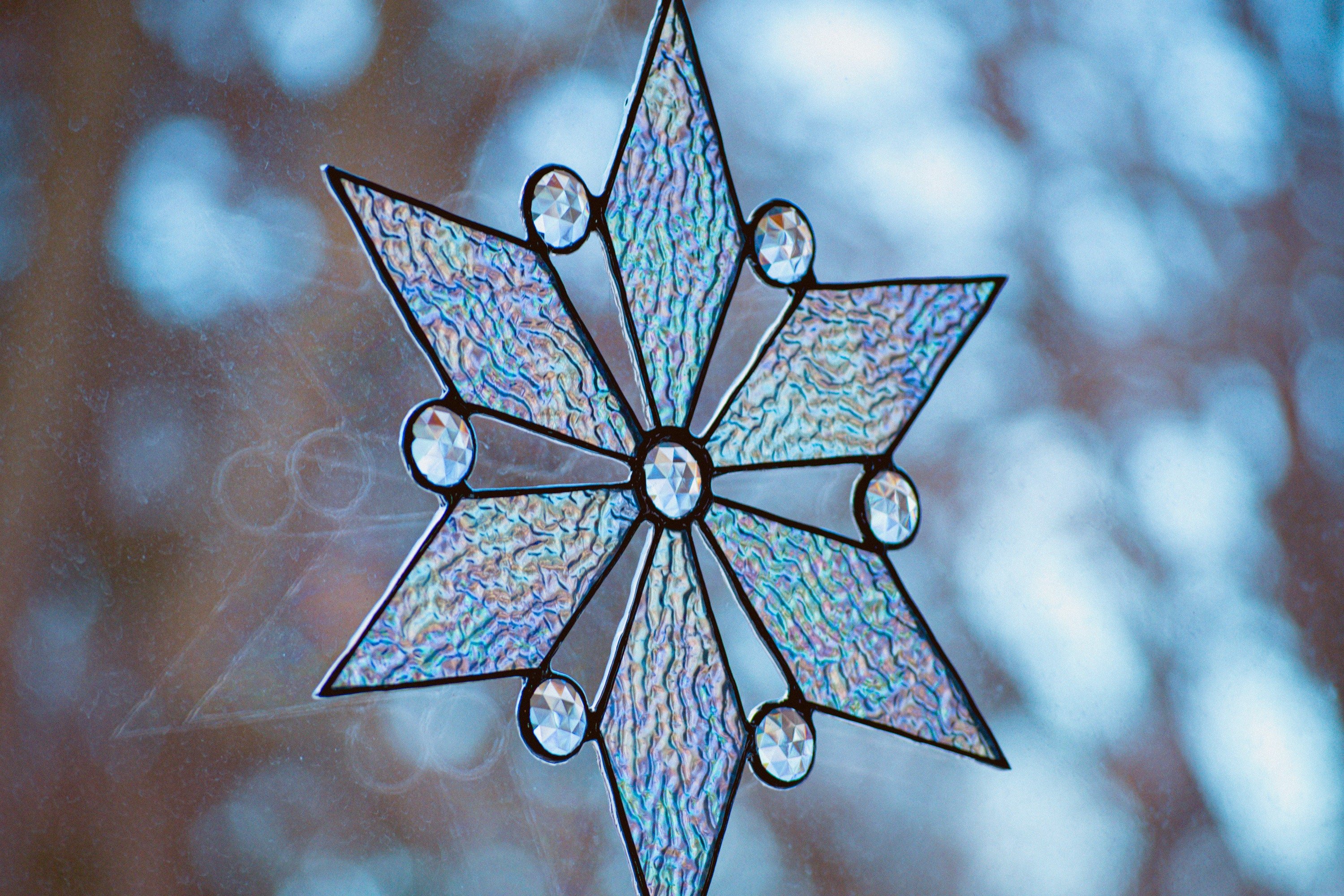 Stained Glass Pattern Winter Snowflake Stained Glass Pattern Christmas ...