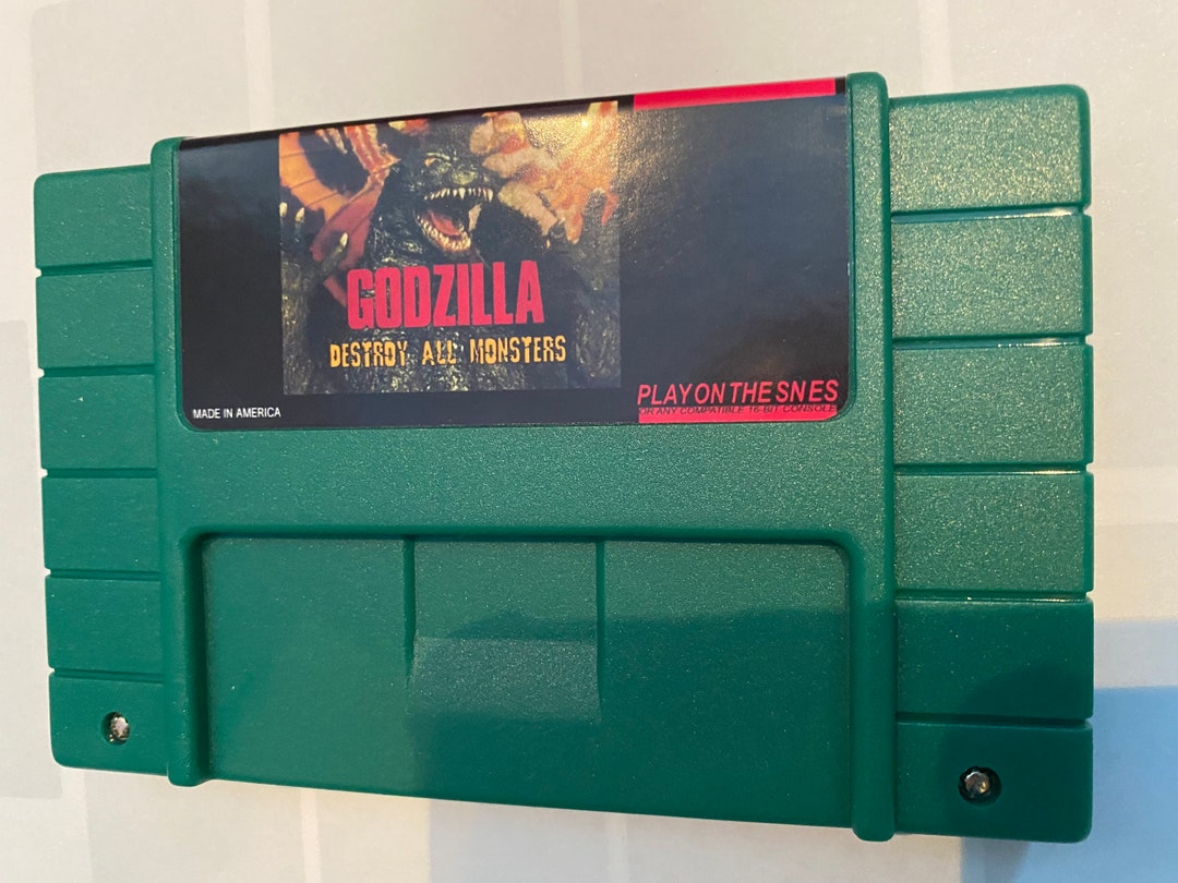 Godzilla Destroy All Monsters - for Super Nintendo SNES - Etsy