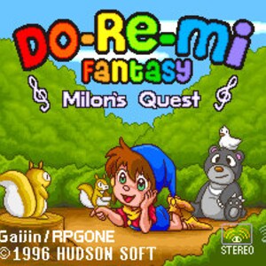 Do-re-mi Fantasy: Milon's Quest Doremi - for Super Nintendo SNES NTSC ...