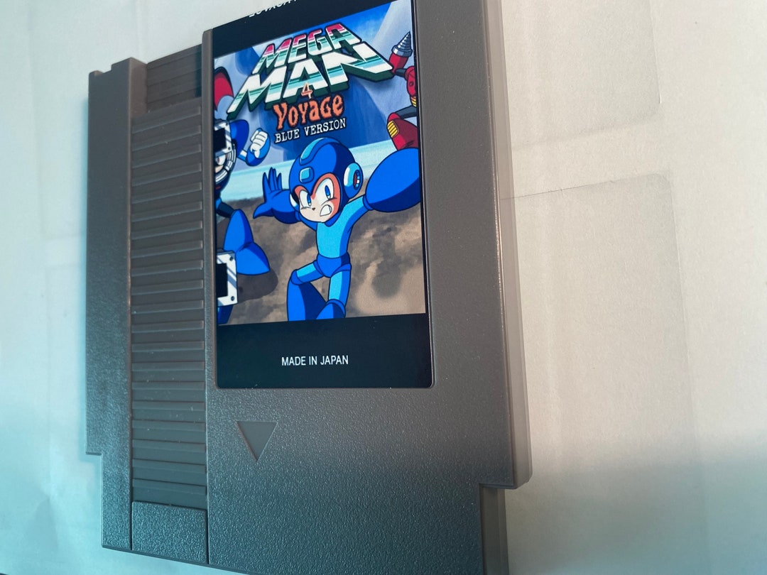 Mega Man 4 Voyage Blue Version - for Use and Play on Nintendo NES NTSC - Etsy