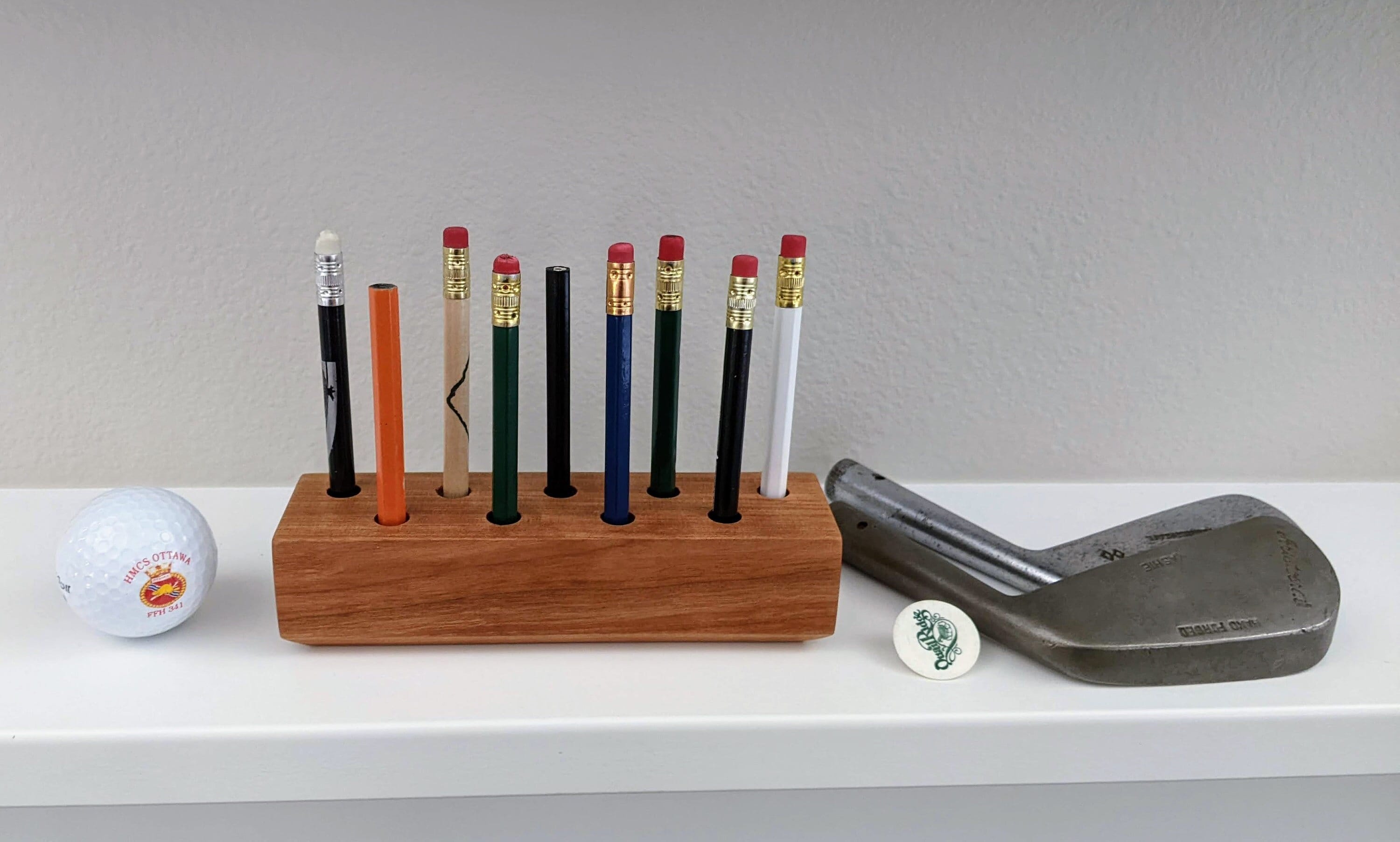 Golf Pencil Display | Showcase Your Favorite Courses- 9 or 18 Options ...