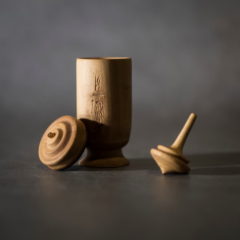 Spinning Top Wood - Etsy