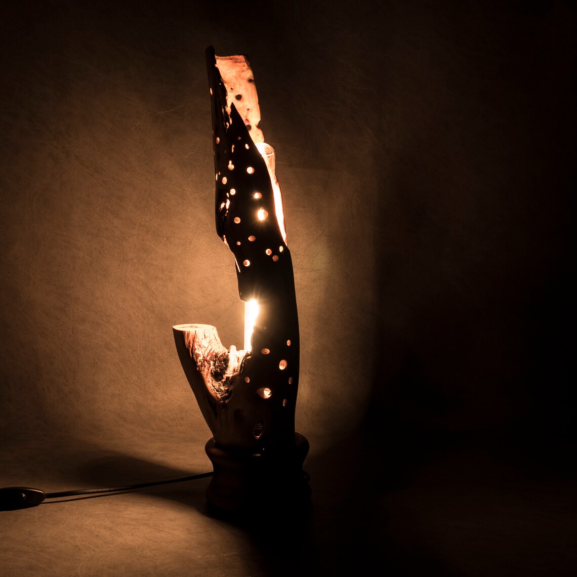 Handmade Wooden Table Lamp - Etsy Canada