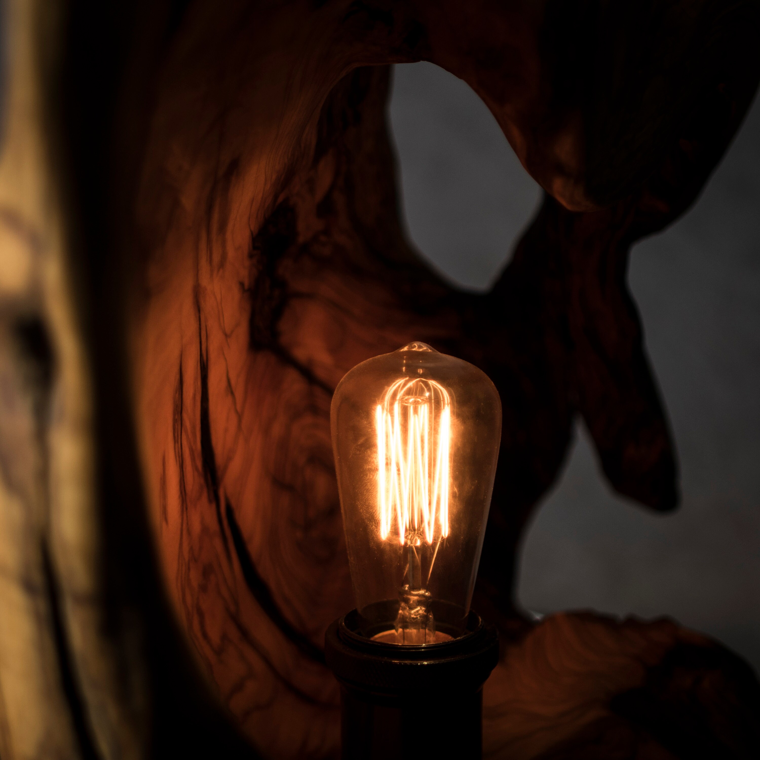 Handsculpted Wooden Lamp / budhha Hand'' - Etsy