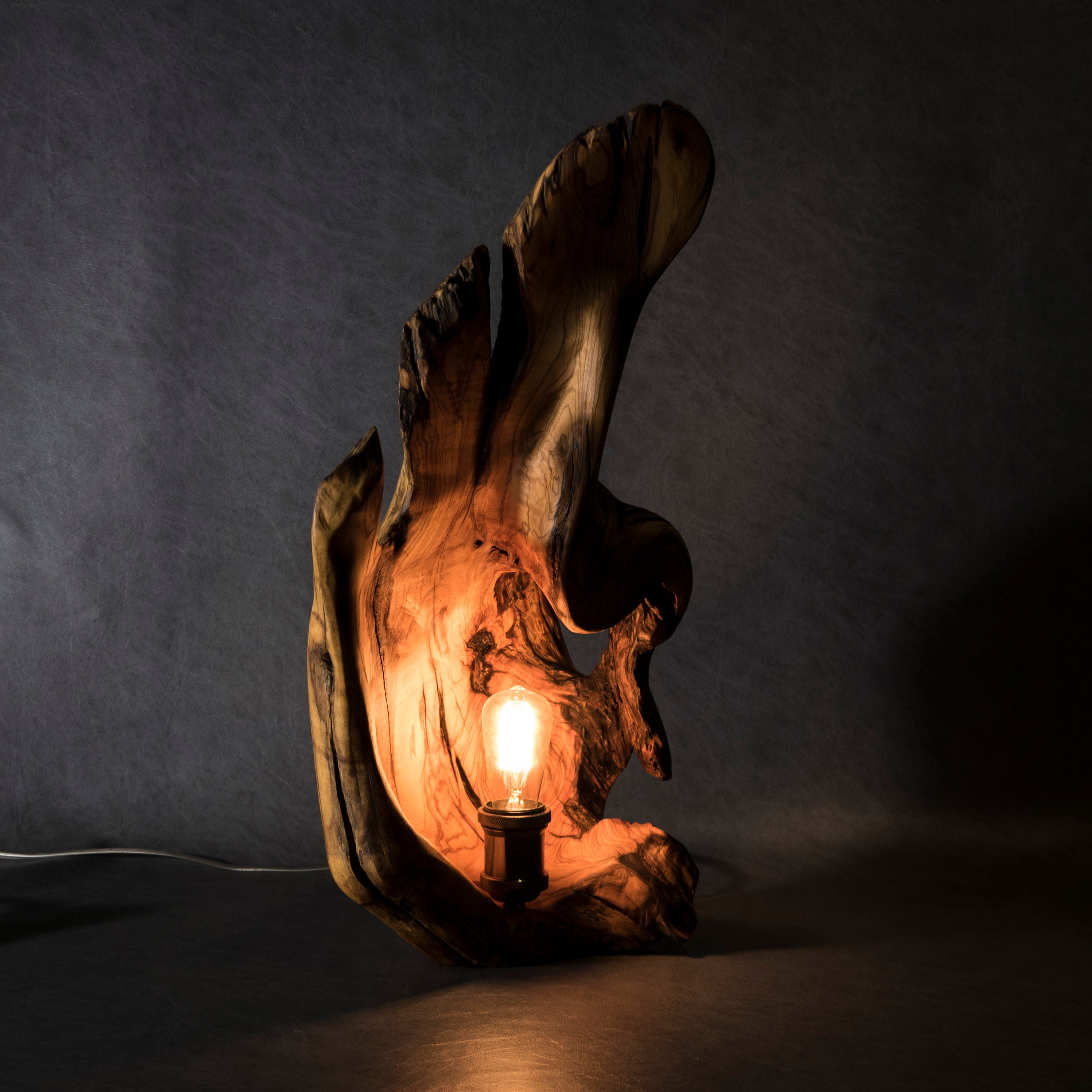 Handsculpted Wooden Lamp / budhha Hand'' - Etsy