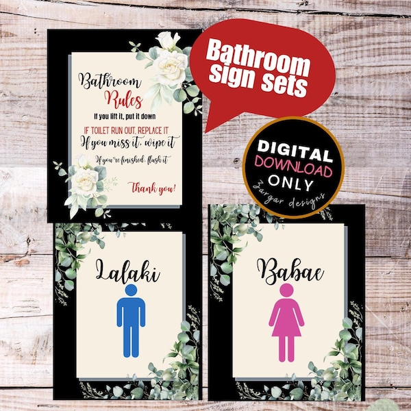 Comfort Room Signs - Etsy