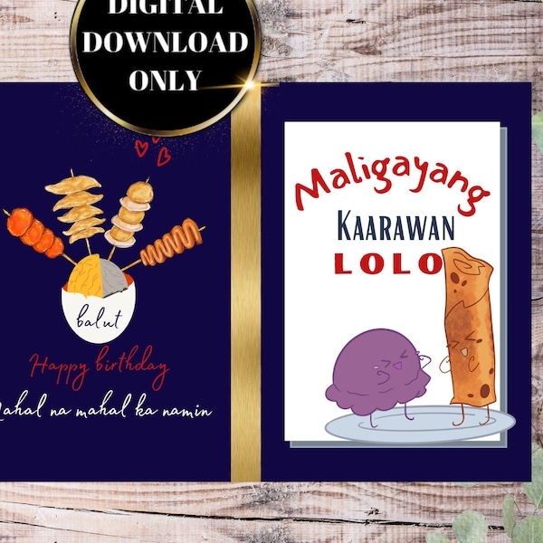 Filipino Card Happy Birthday - Etsy