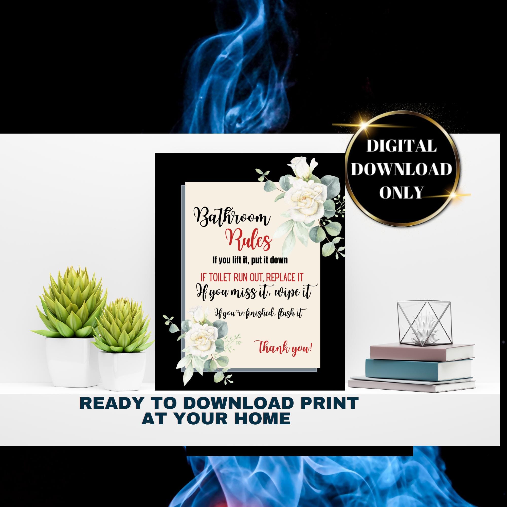 Filipino Bathroom Sign Sets Instant Download/ Lalaki Comfort Room Sign ...