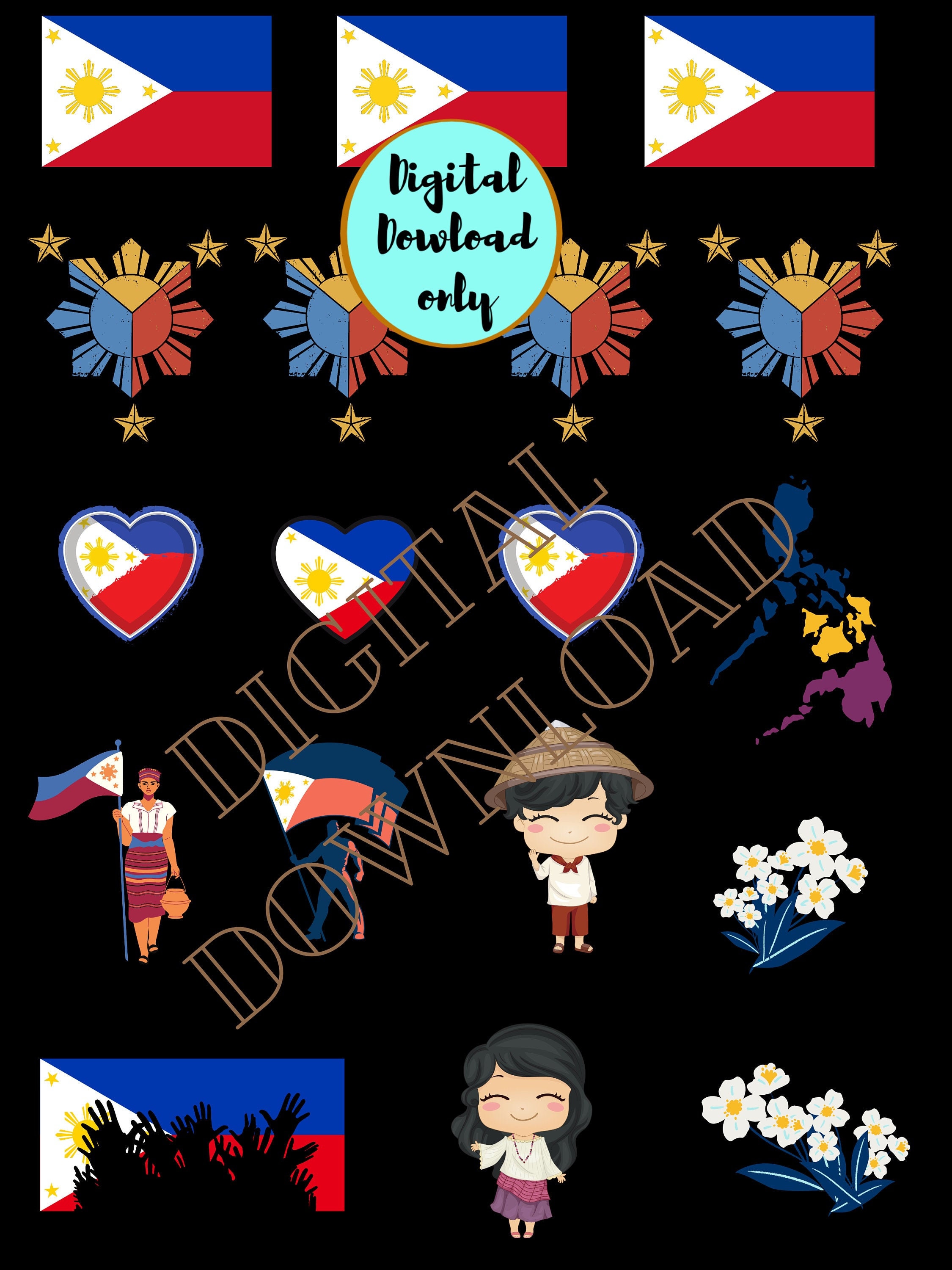 Philippines Flag Clip Art