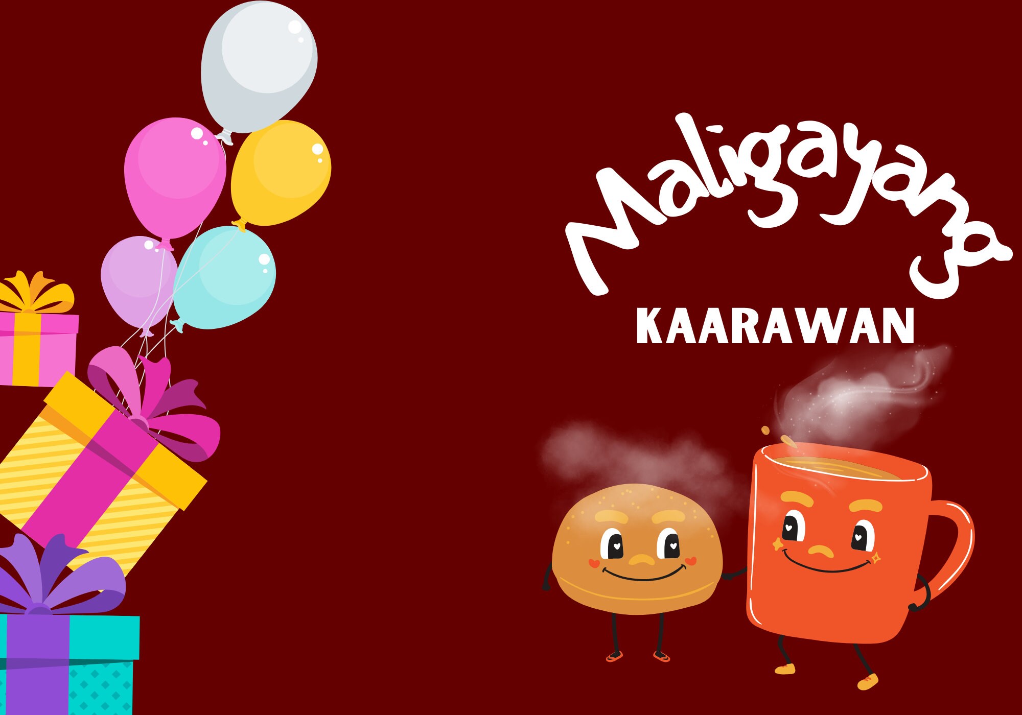 Tagalog Filipino Happy Birthday Greetings Card/ Pandesal and Coffee Mug ...