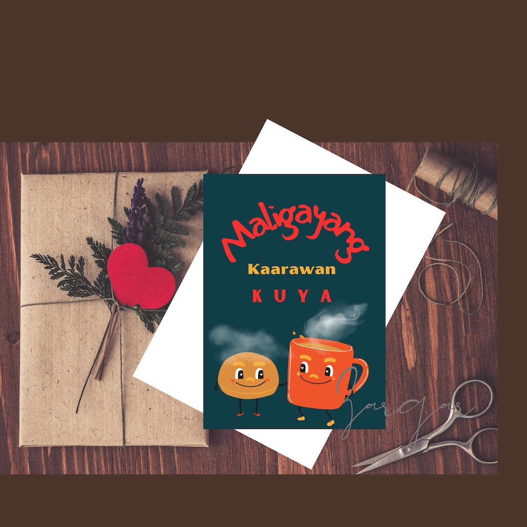 Kuya Maligayang Kaarawan Tagalog Filipino Greeting Card/ Happy Birthday ...