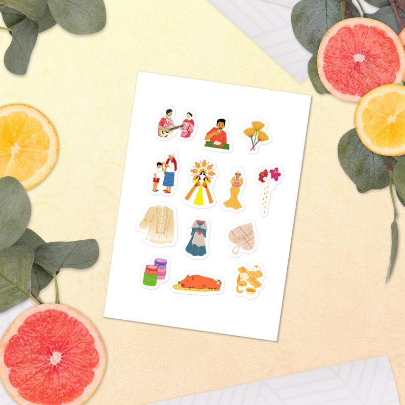 Filipino Heritage Clip Art Stickers/ Filipiniana Sticker/ Tagalog ...