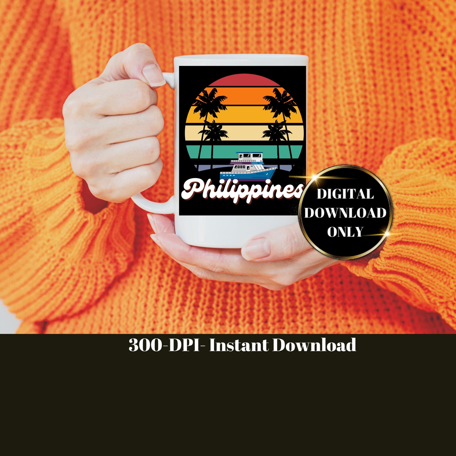 Retro Clip Art/ Instant Download Clip Art for Stickers/ Printable Clip ...