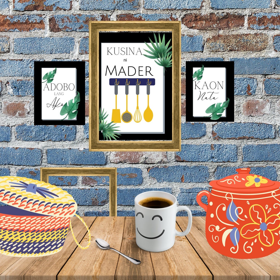 3 Sets Wall Art Frame Filipino- Kusina Ni Mader Wall Art Printable ...