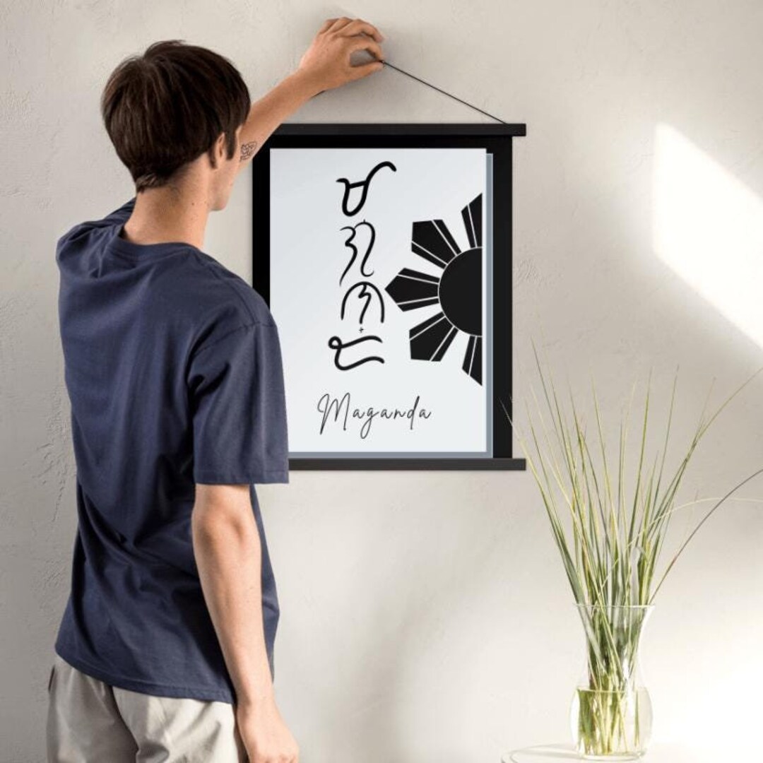 Maganda Alibata Poster With Hangers/ Maganda Baybayin Poster ...