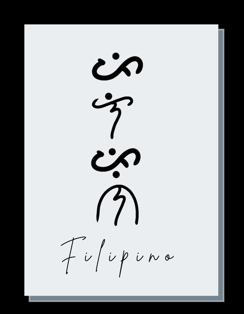 Baybayin Filipino Wall Art Printables/ Baybayin Digital Download Ready ...