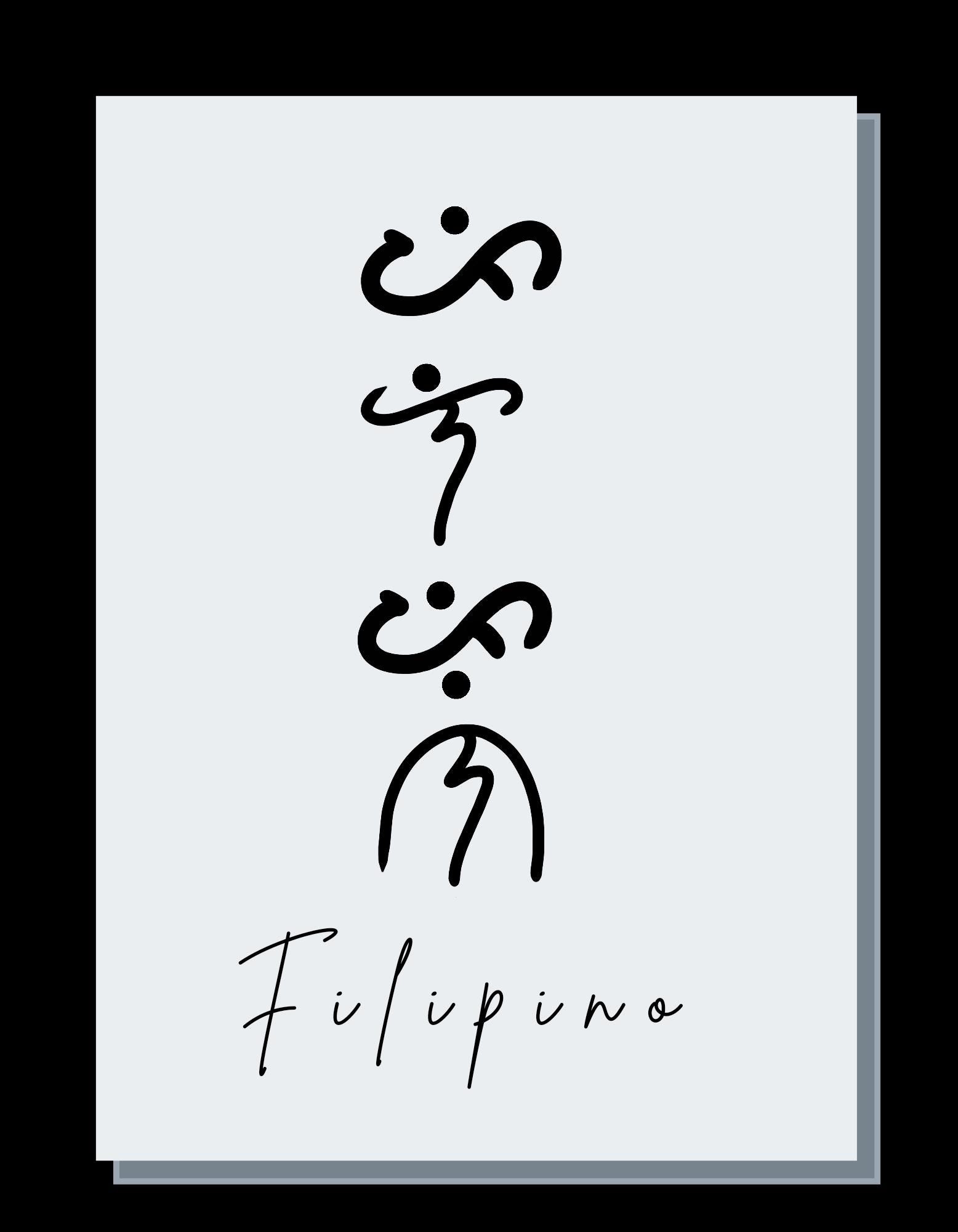 Baybayin Filipino Wall Art Printables/ Baybayin Digital Download Ready ...