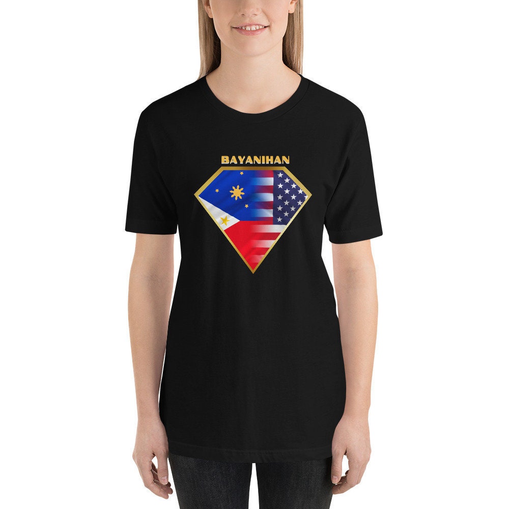 Bayanihan Filipino Flag Tshirt/ Philippine Flag Short-sleeve Unisex T ...