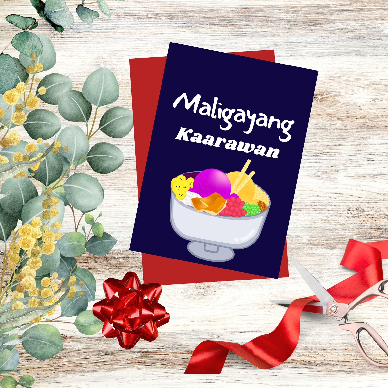 Halo-halo Maligayang Kaarawan Tagalog Filipino Happy Birthday Greeting ...