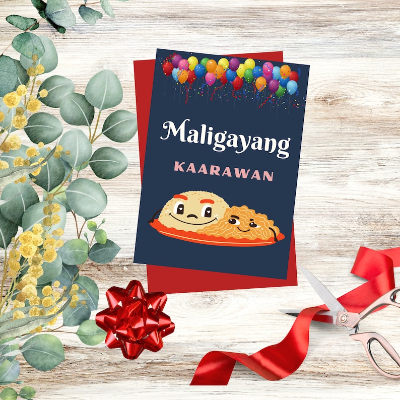 Balut, Rice and Pancit- Maligayang Kaarawan Tagalo- Filipino Happy ...