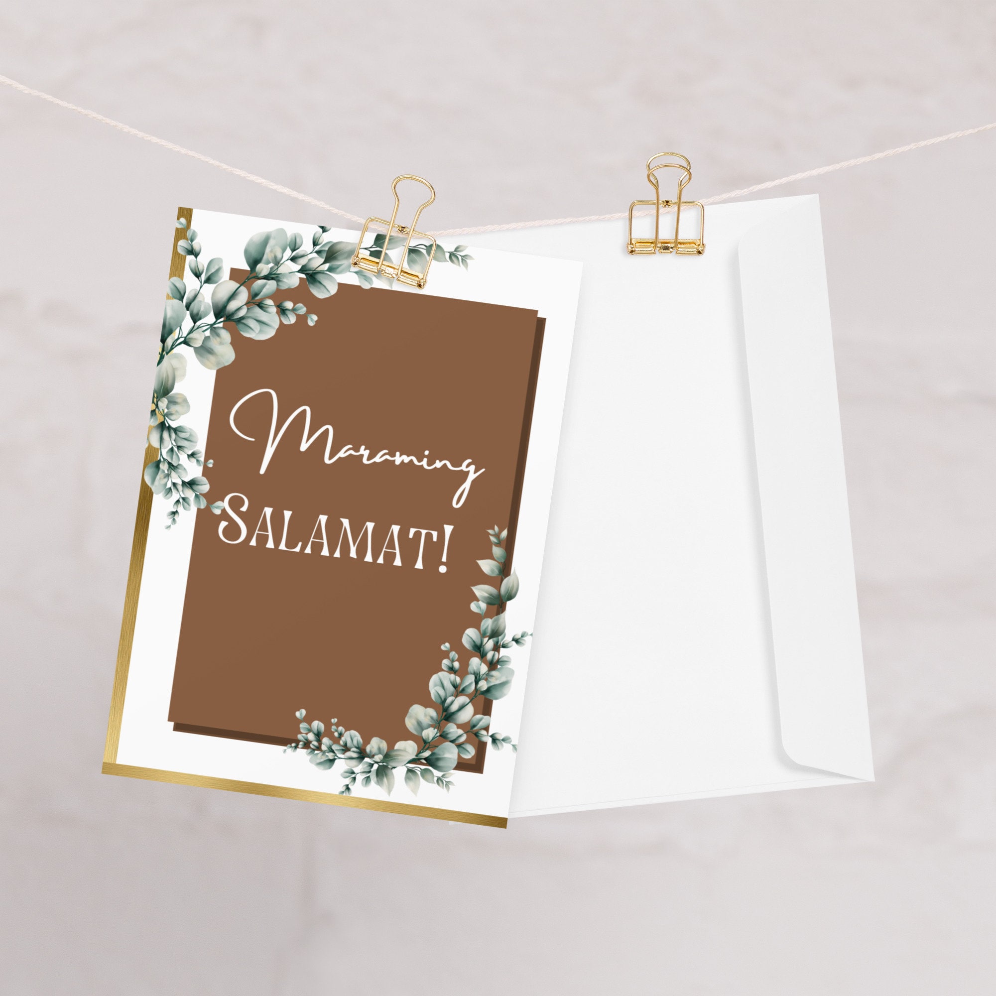 Maraming Salamat Greeting Card/ Thank You so Much Greeting Card ...