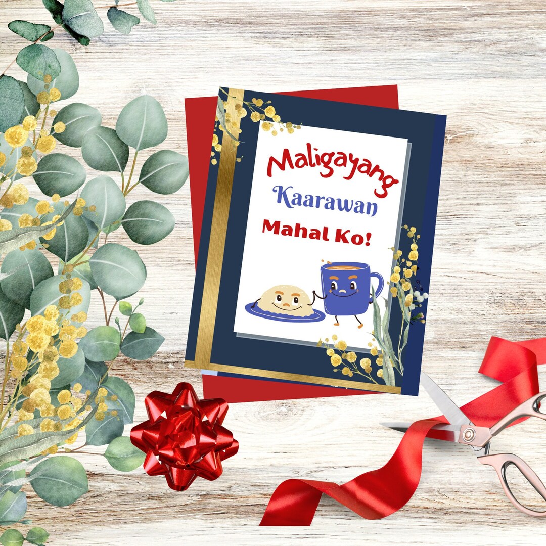 Tagalog Birthday Card Printable / Filipino Birthday Card Digital ...