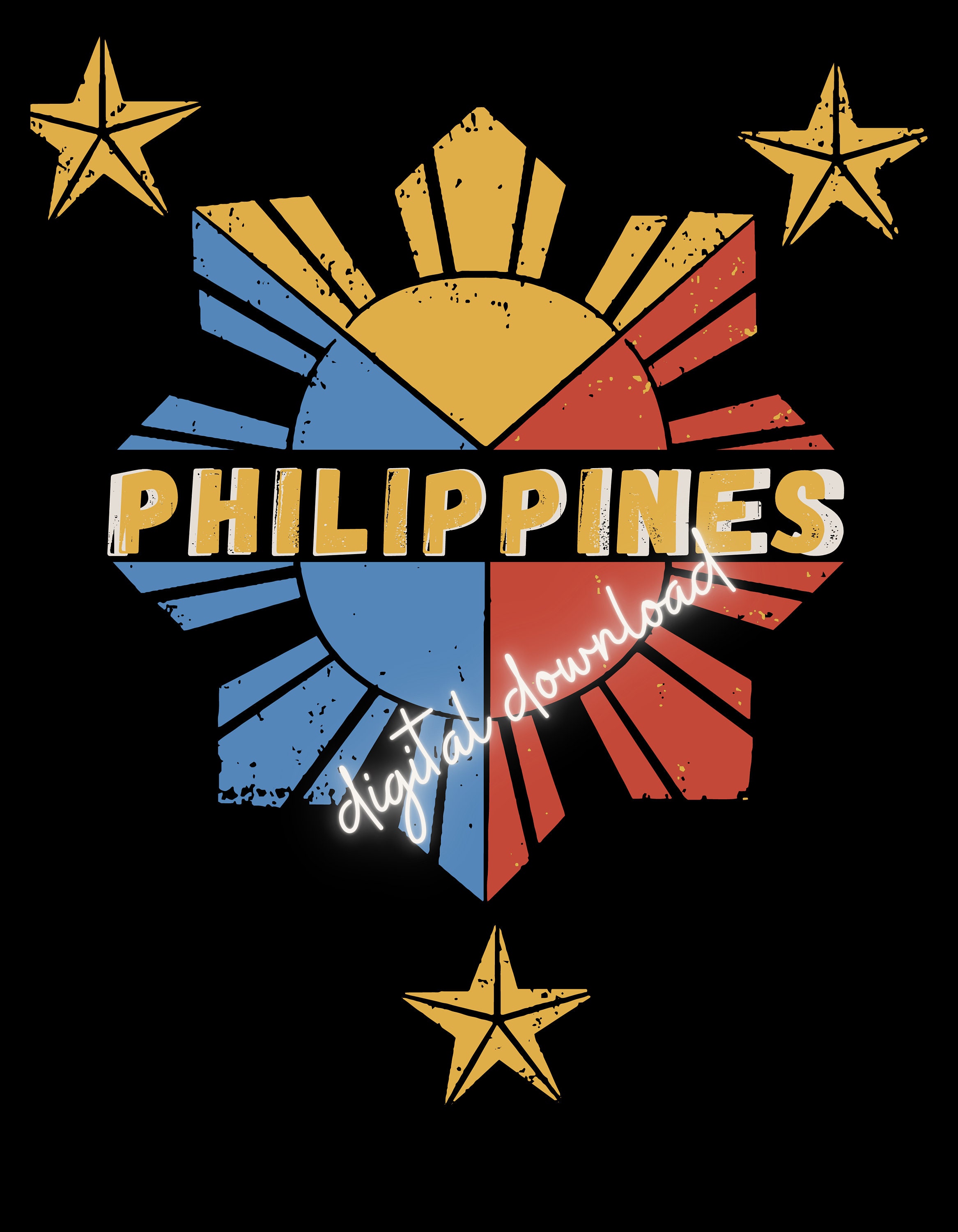 Philippines Star Clip Art/ Instant Download Clip Art for Stickers ...