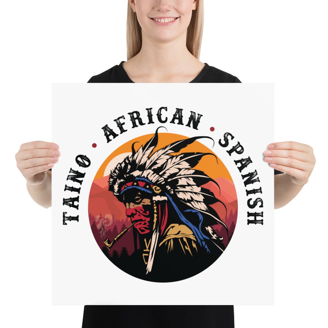 Native Indian Chief Taino African Spanish - Etsy
