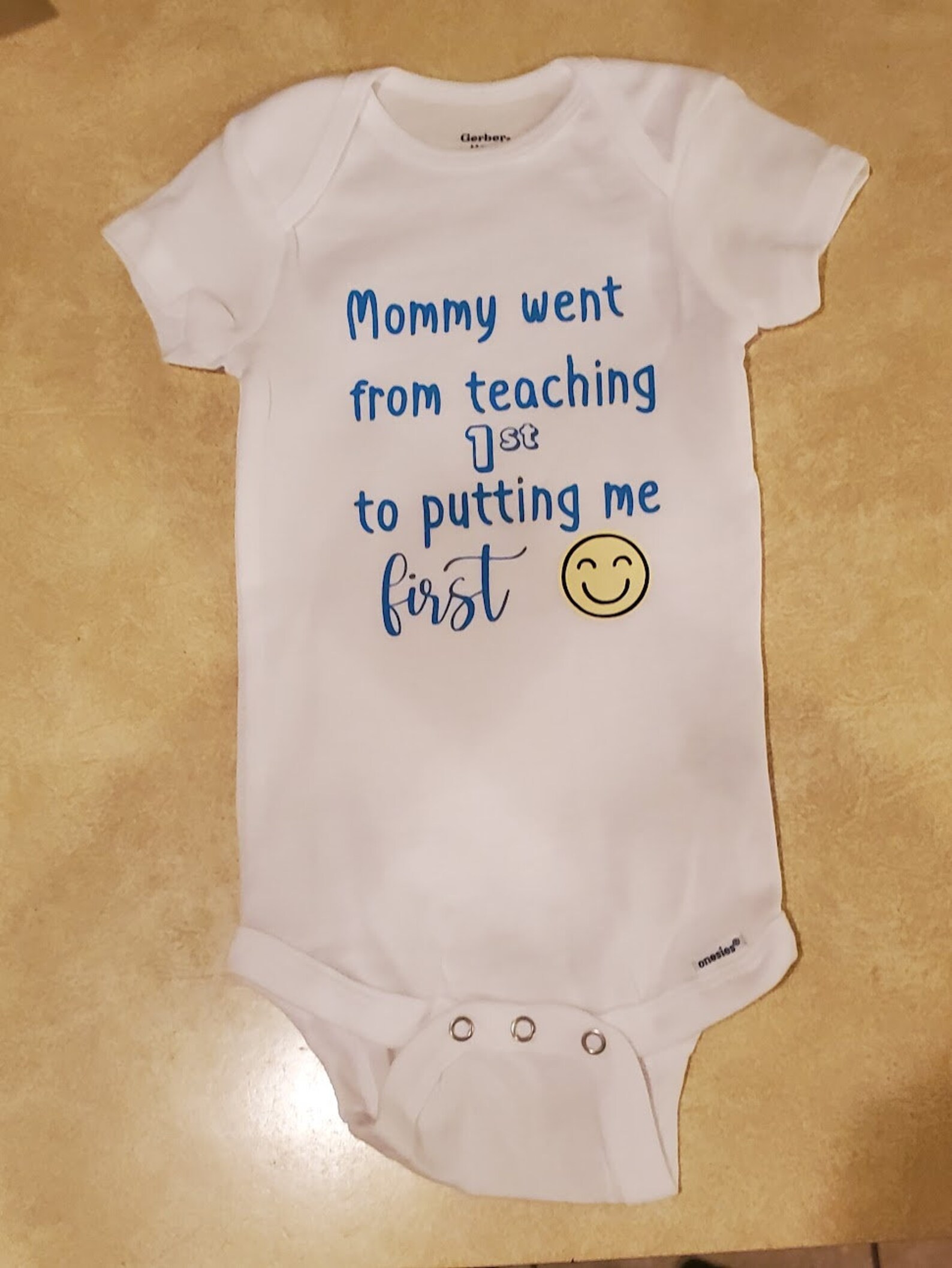 Baby Onesies® or Bodysuit, Pregnant or Expecting Teacher Present, New ...