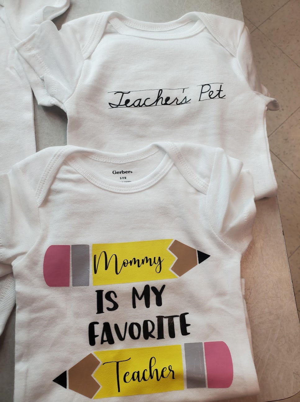 Baby Onesies® or Bodysuit, Pregnant or Expecting Teacher Present, New ...