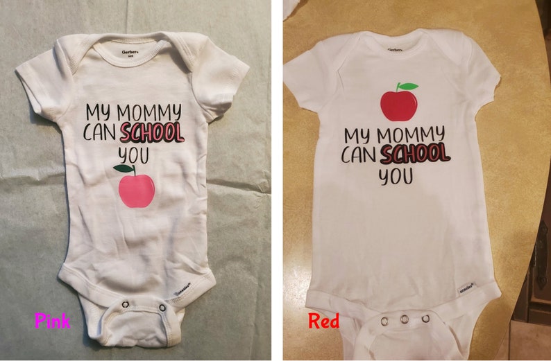 Baby Onesies® or Bodysuit, Pregnant or Expecting Teacher Present, New ...