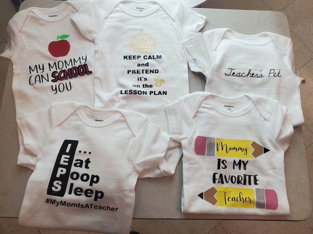 Baby Onesies® or Bodysuit, Pregnant or Expecting Teacher Present, New ...