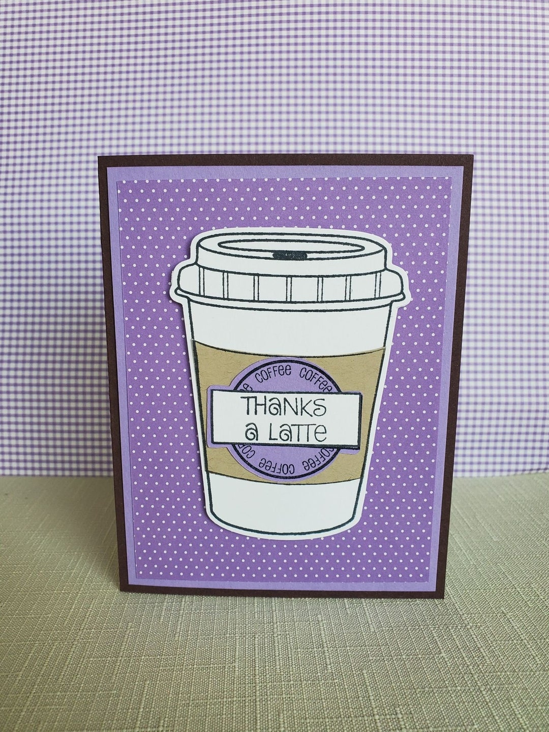 Thanks a Latte Thank You Cards (set of 5) - Etsy