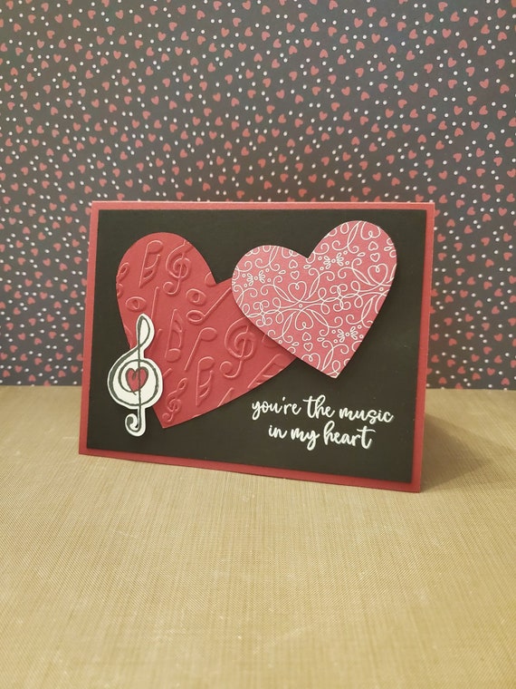 Music in My Heart Valentine's Day Cards set of 5 - Etsy