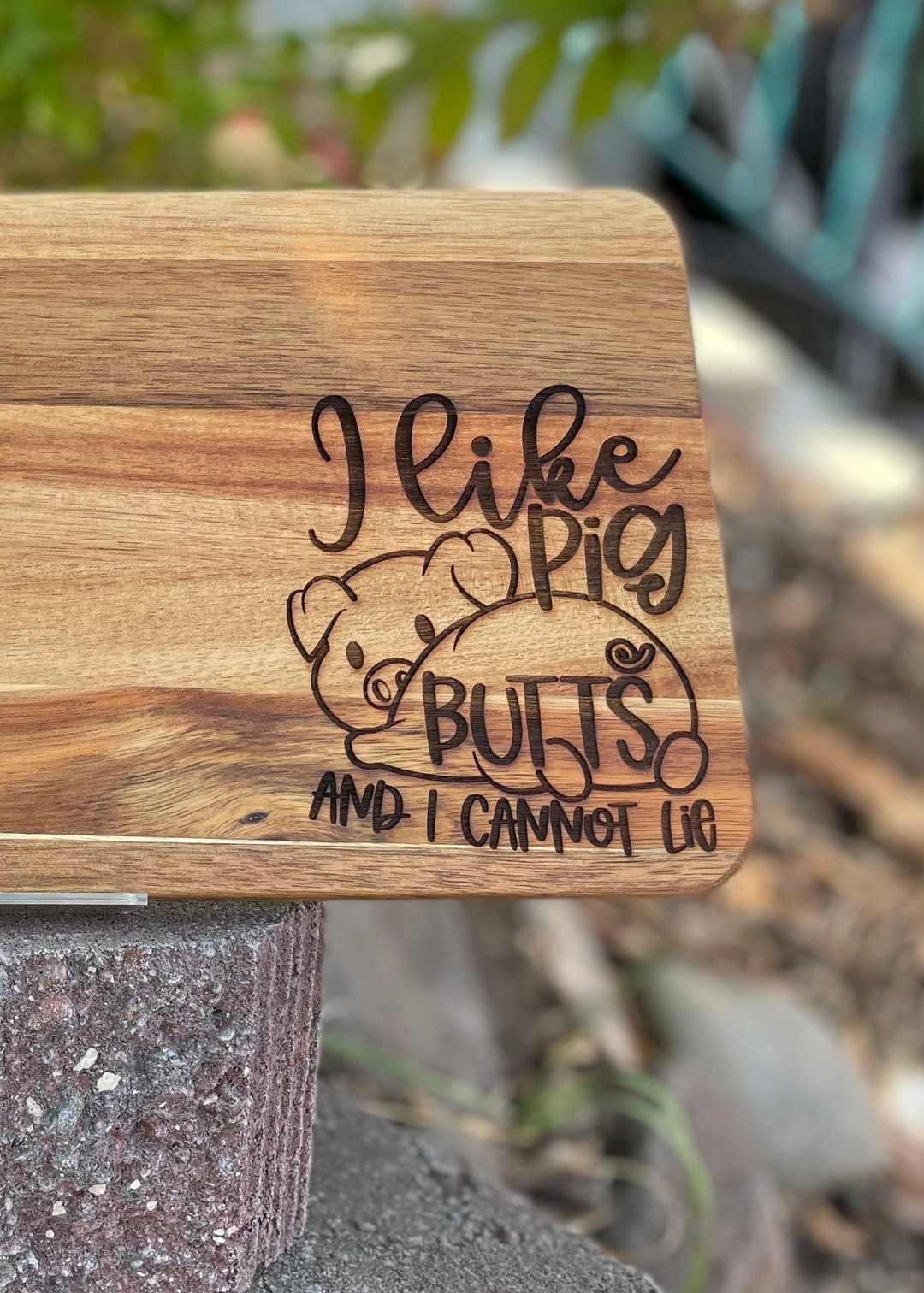 Wood Paddle Board - Pig Butt - Etsy
