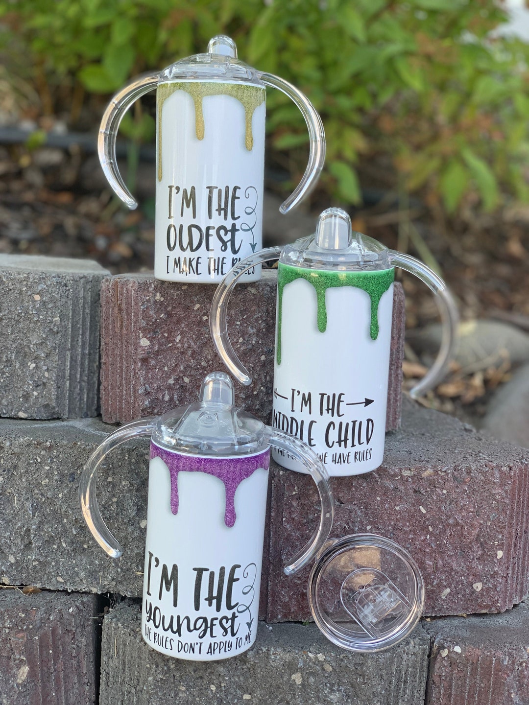 Sippy Cup Set - Sibling Rules - Etsy