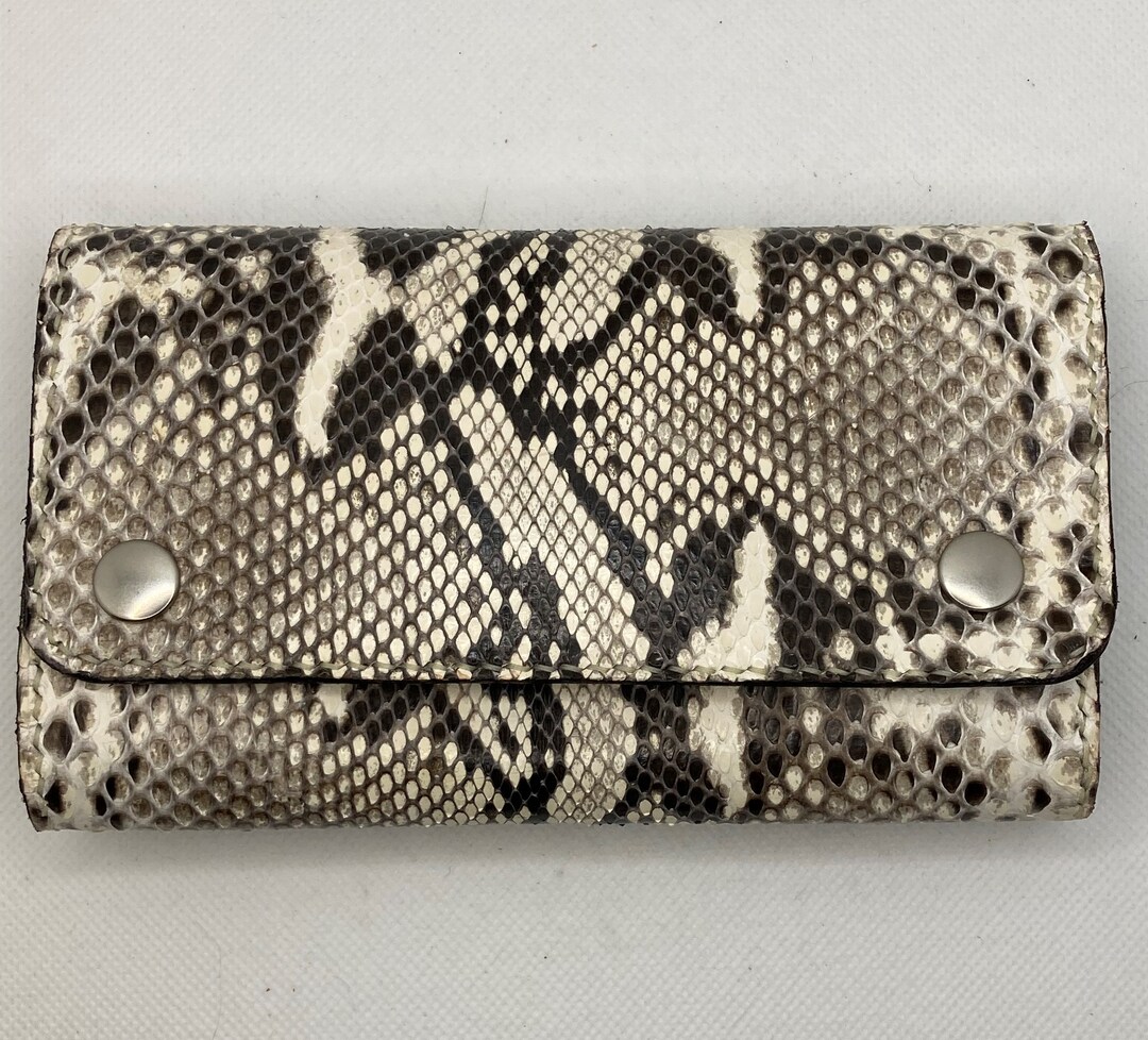 Women's Clutch in Python and Bridle Leather - Etsy