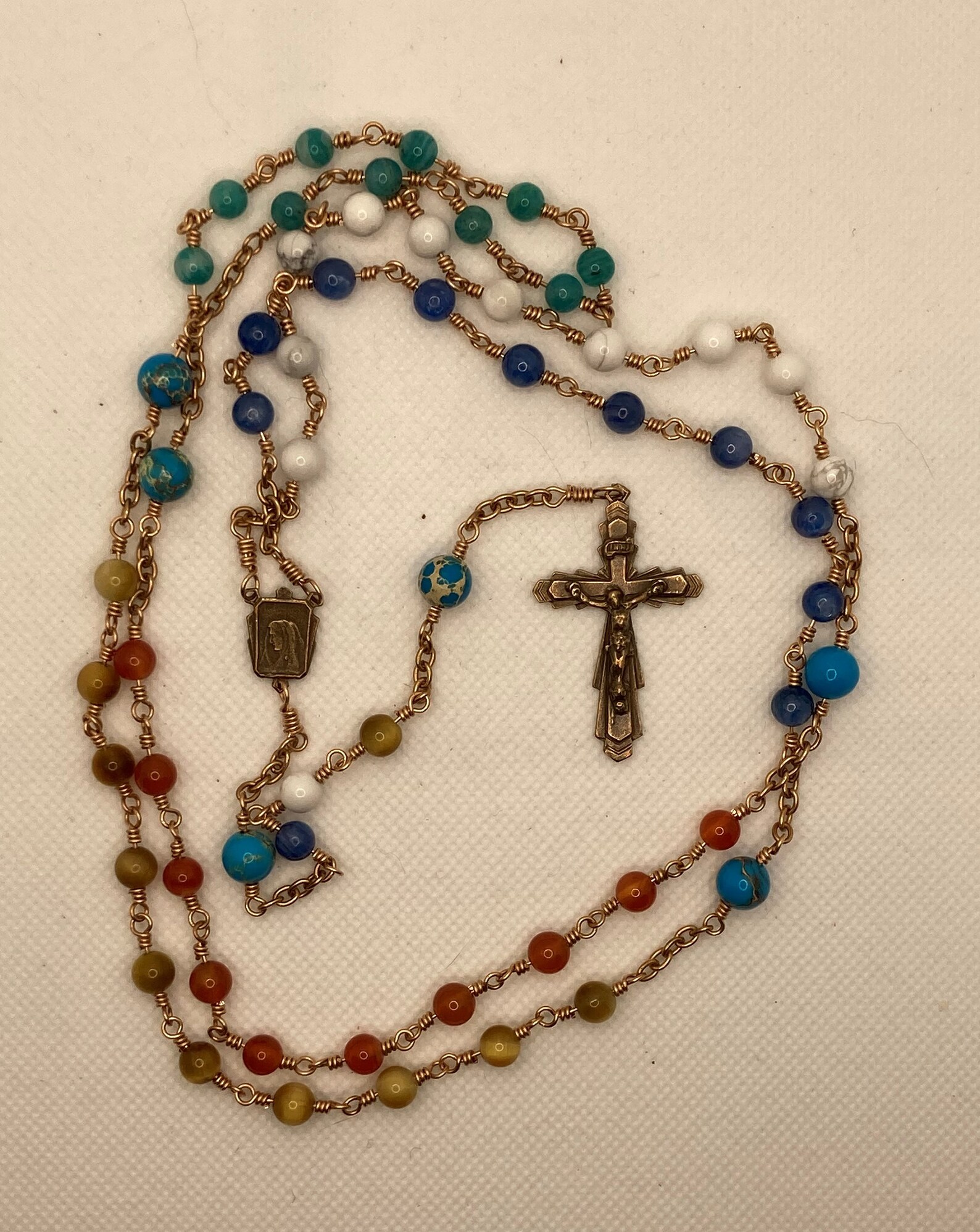 World Mission Rosary With Bronze Crucifix and Centerpiece - Etsy