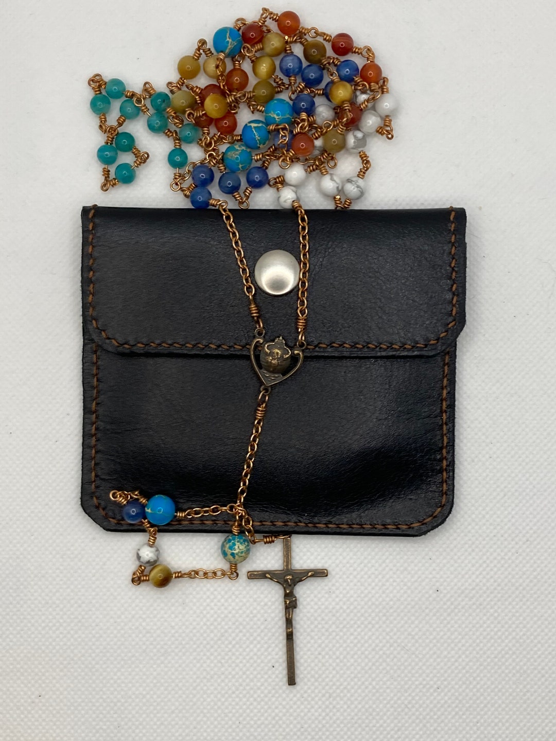 World Mission Rosary With Bronze World Peace Centerpiece - Etsy