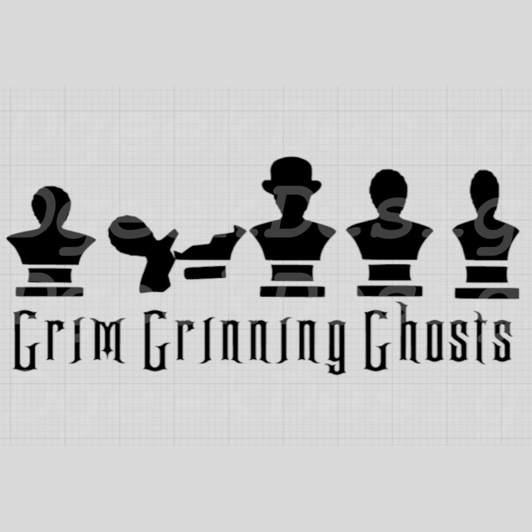 Mansion Singing Bust, Grim Grinning Ghosts Decal - Etsy
