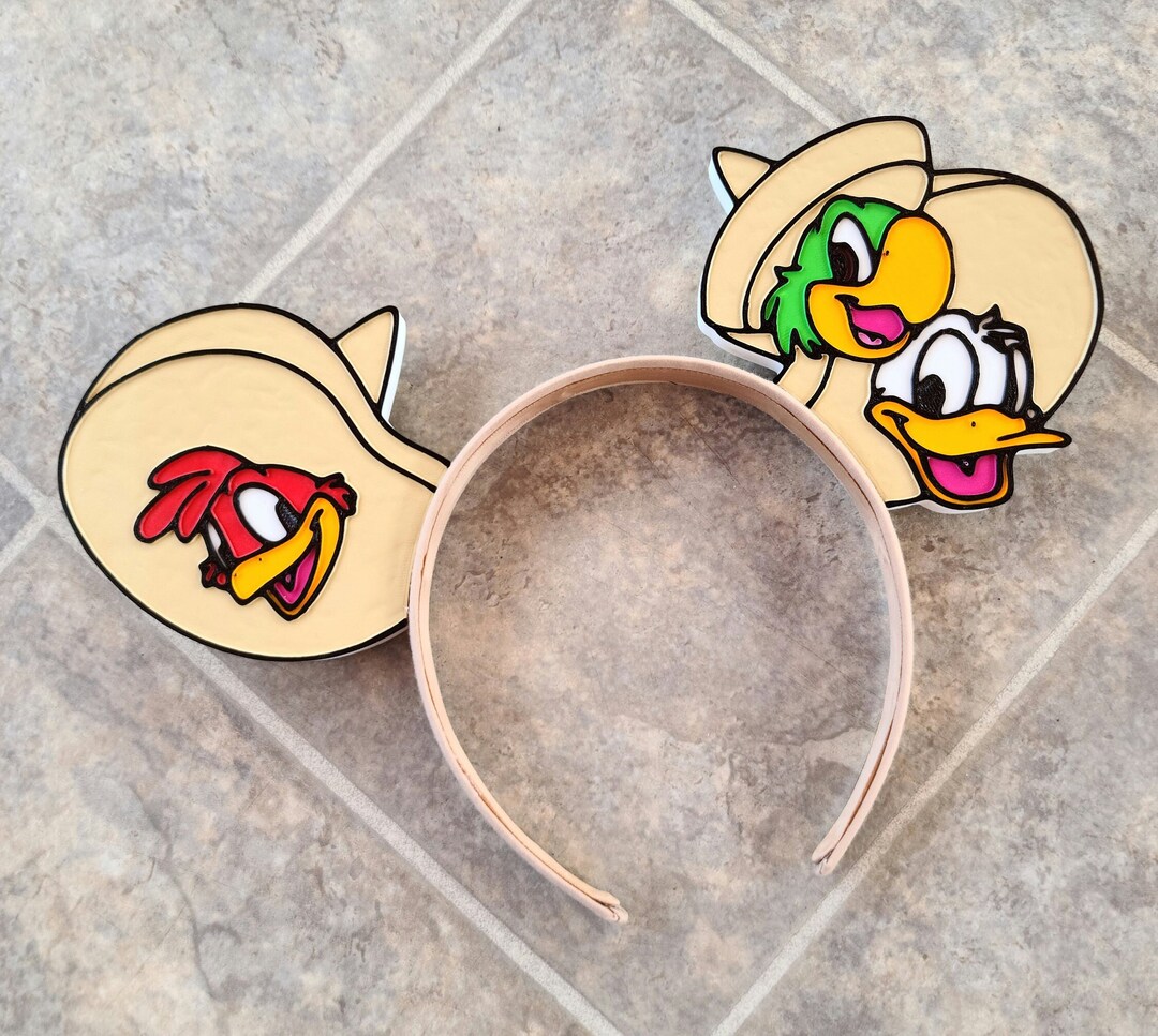 Three Bird Friend Heads 3D Printed Mouse Ears - Etsy