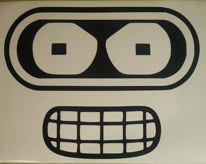 Futurama Bender Decal - Etsy