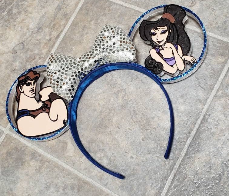 Greek God and Damsel in Distress 3D Printed Mouse Ears | Etsy