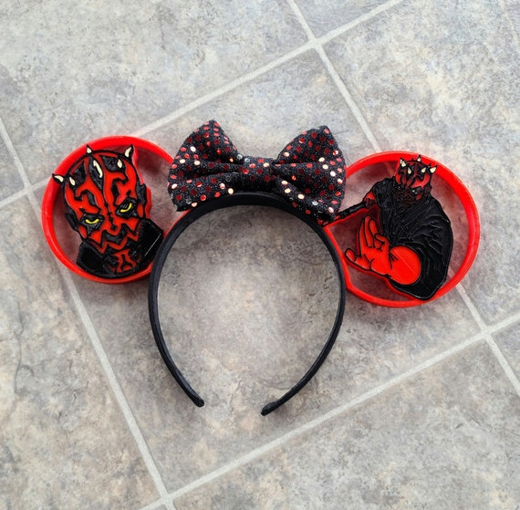 Sith Lord 3D Printed Mouse Ears - Etsy