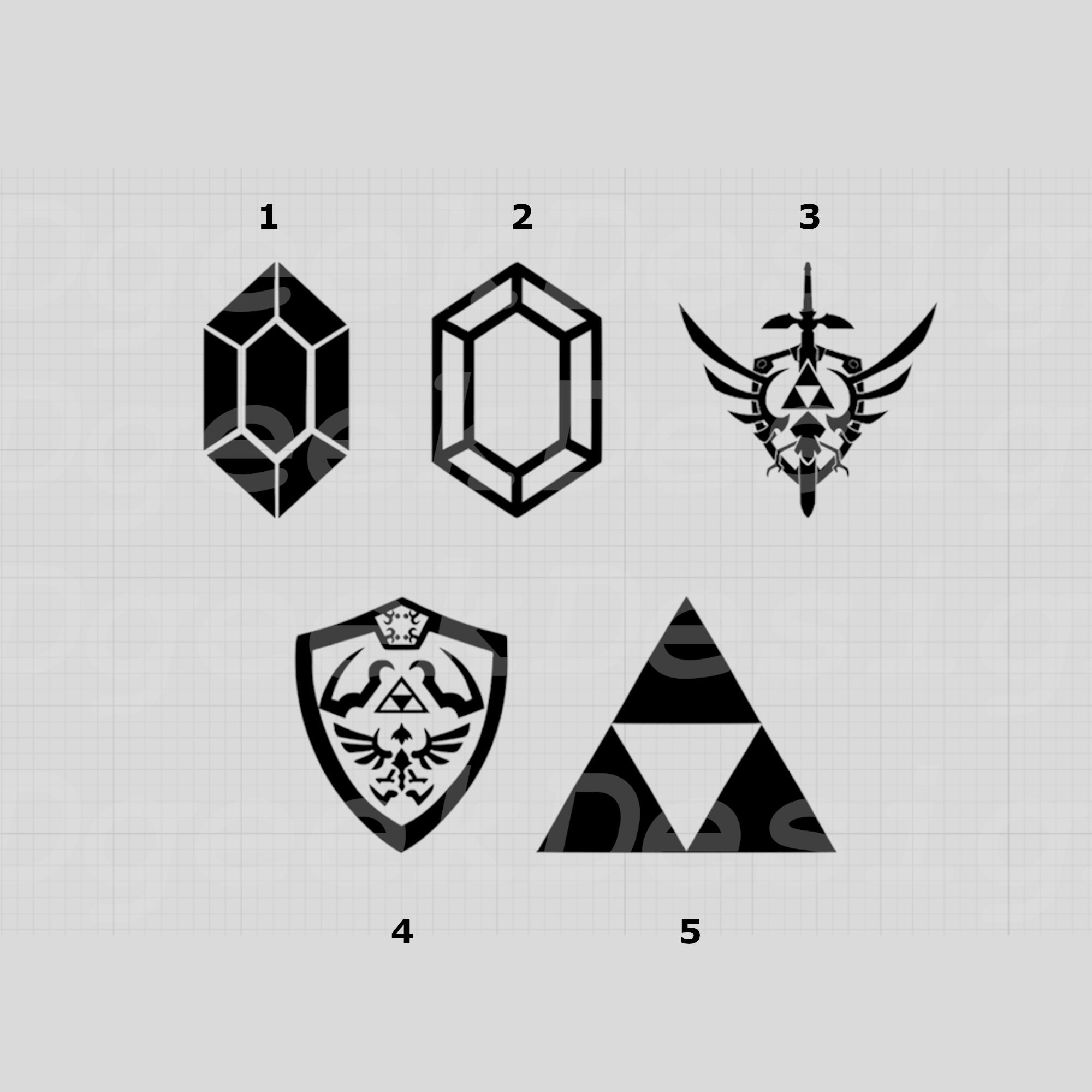 Rupee Hylian Crest Shield Shield Triforce Decal - Etsy