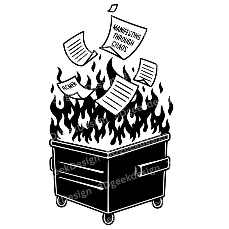 Dumpster Fire SVG Bundle – 6 Funny Digital Downloads for Cricut ...