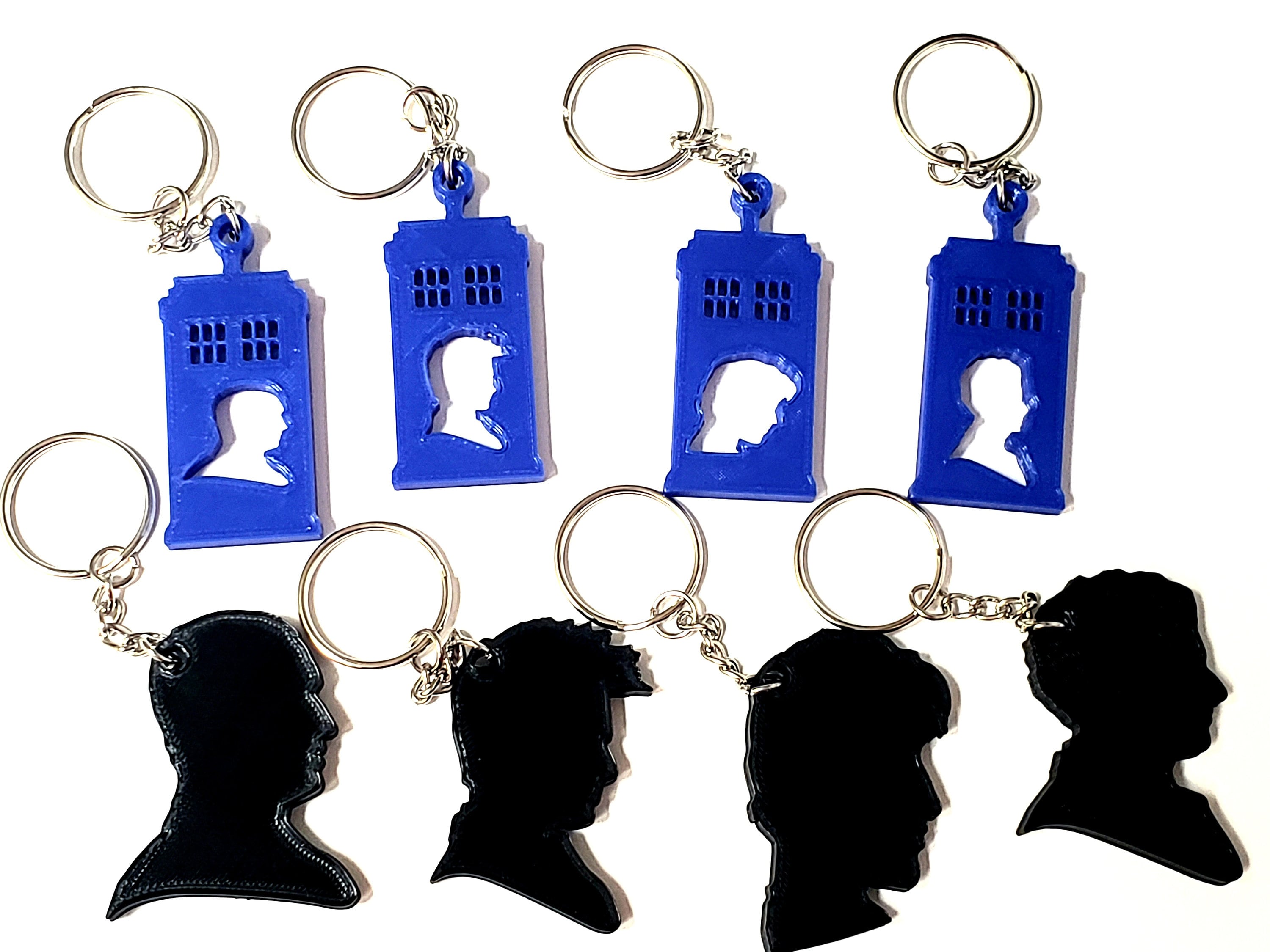Doctor Who Keychains 9th Doctor 10th Doctor 11th Doctor - Etsy