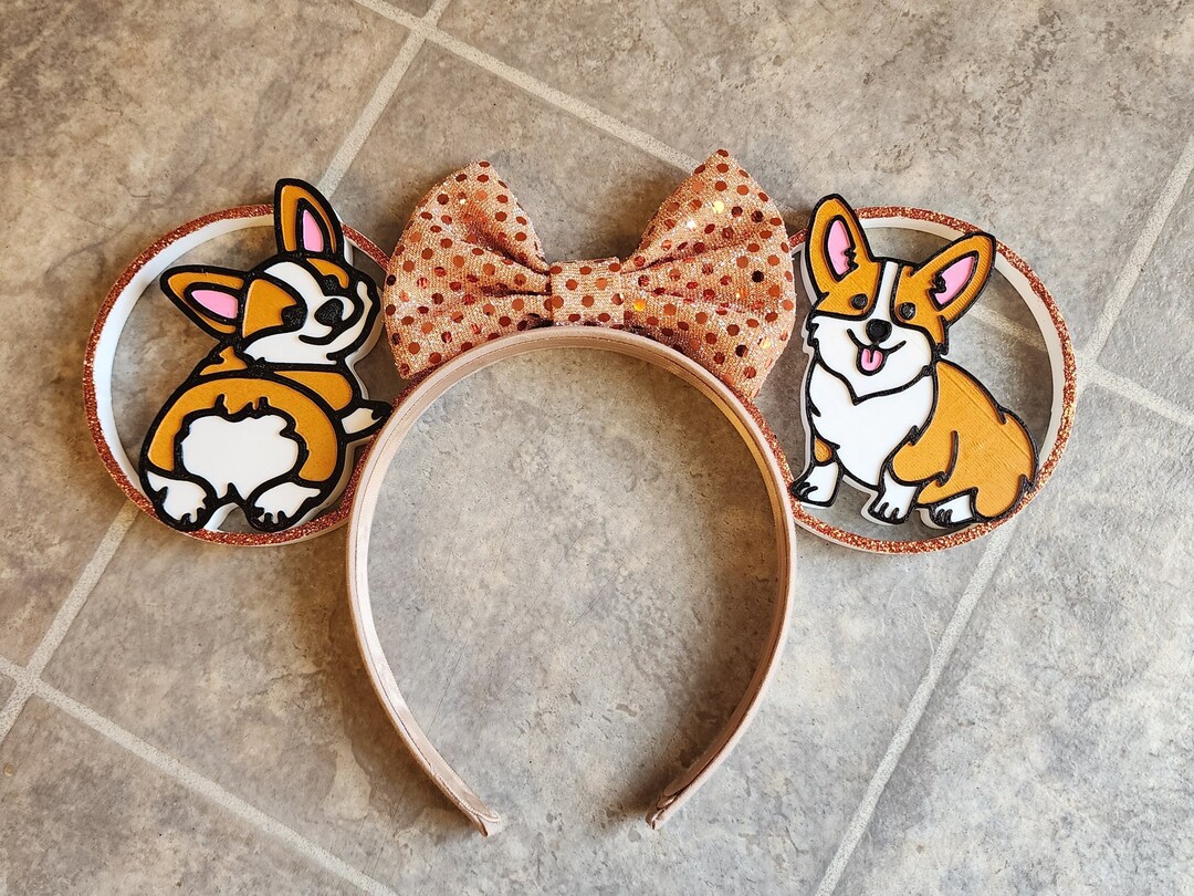 Corgi 3D Printed Mouse Ears - Etsy