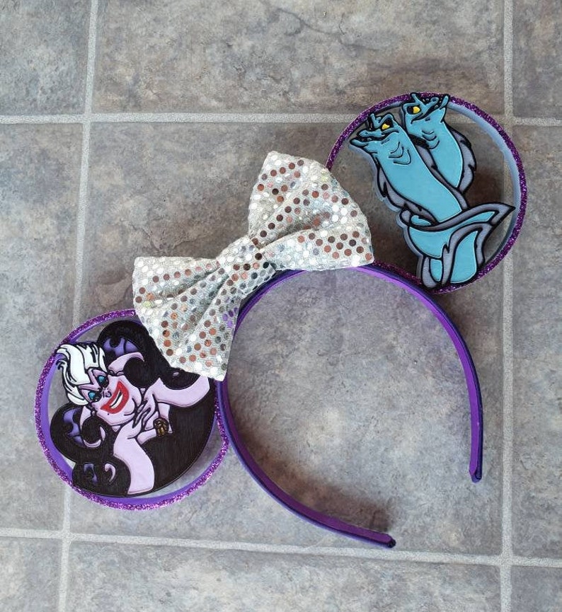 Sea Witch and Eels 3D Printed Mouse Ears - Etsy