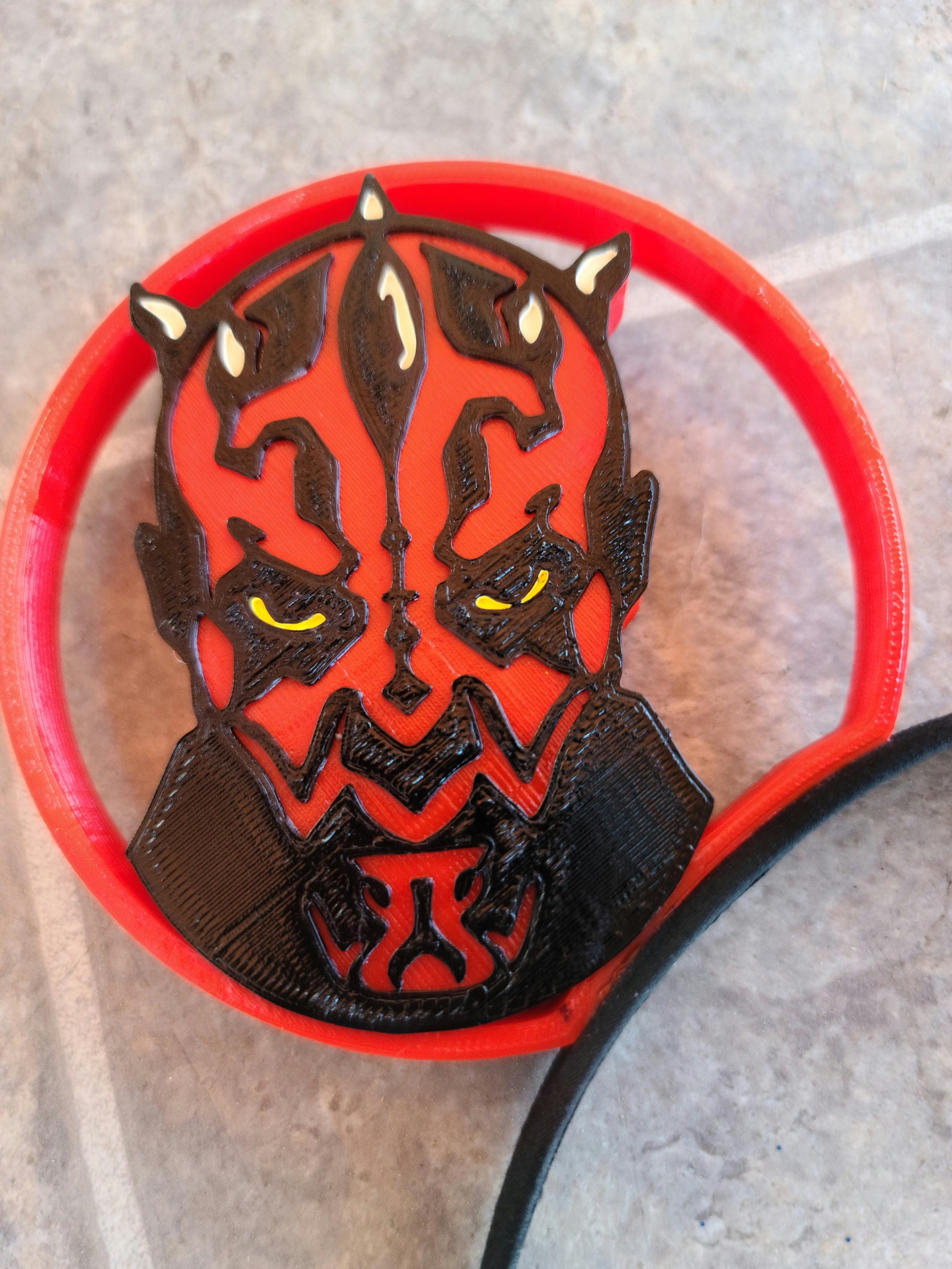 Sith Lord Face 3D Printed Mouse Ears - Etsy